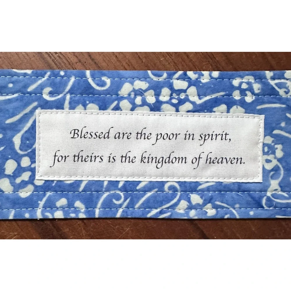 Handmade | Accessories | Handmade Quilted Bookmark Beatitude Blue White ...